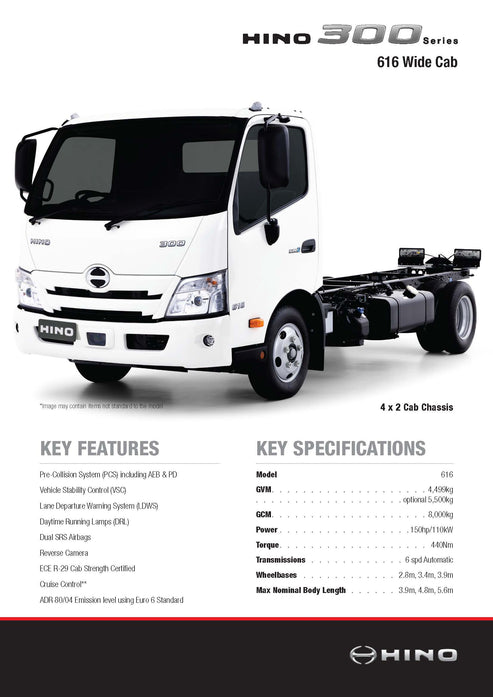 300 Series Wide Cab 616 (Pack of 10) – Inhouse